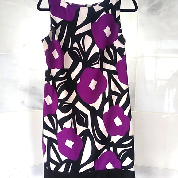 AB Studio | Dresses | Ab Studio Dress Medium Purple White Summer | Poshmark